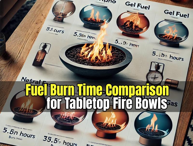 Fuel Burn Time Comparison for Tabletop Fire Bowls